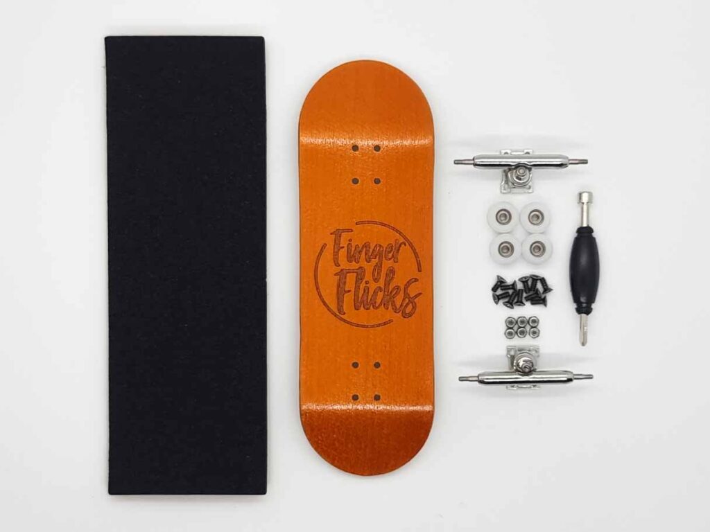 Orange Wooden Complete - FingerFlicks